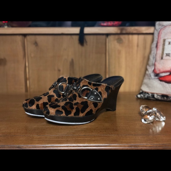 Cole Haan | Shoes | Cole Haan Leopard Print Clogs | Poshmark
